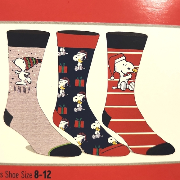 Peanuts | Underwear & Socks | 3 Pack Snoopy Socks | Poshmark